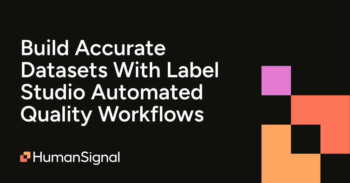 Build Accurate Datasets With Label Studio Automated Quality Workflows ...