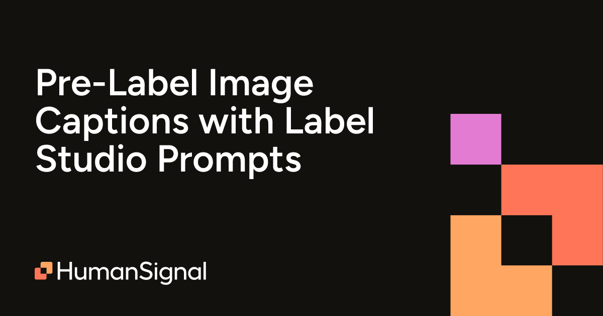 Pre-Label Image Captions with Label Studio Prompts | HumanSignal