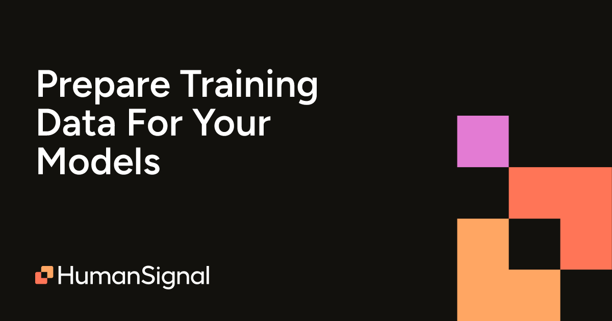 Prepare Training Data For Your Models | HumanSignal